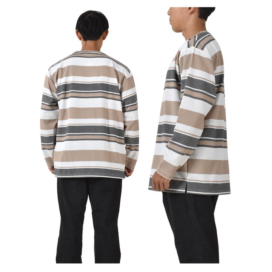 大きいサイズ メンズ PLEGGI プレッジ ポップコーン ボーダー 長袖 Tシャツ リサイクルポリエステル使用 63-76437-2 : 大きいサイズの店ビッグエムワン - 通販 ...