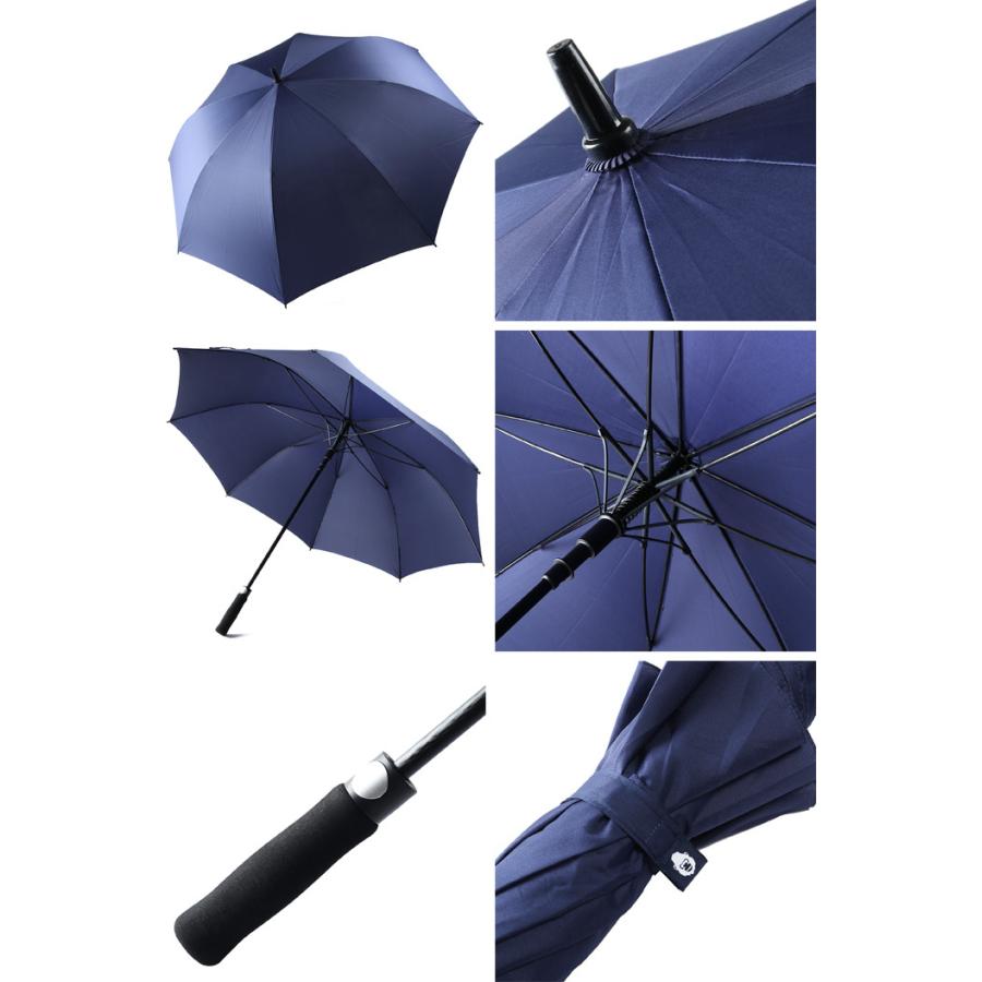 BH 大きいサイズ メンズ ビィエイチ 80cm ロング アンブレラ 傘 azum-219001 : 大きいサイズの店ビッグエムワン - 通販 ...