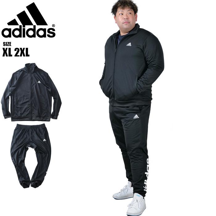 adidas（アディダス） 大きいサイズ メンズ リニアロゴ トリコット トラックスーツ ジャージ 上下セット USA直輸入 ic6775 ...