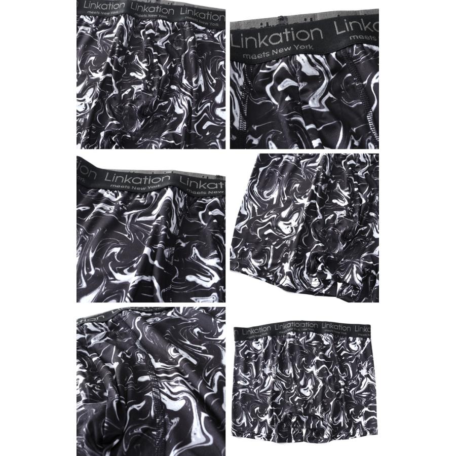 Linkation 大きいサイズ メンズ LINKATION 吸汗速乾 ストレッチ スモーク柄 ボクサー ブリーフ パンツ 肌着 下着 ...