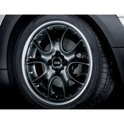 BMW MINI 用 アロイ ホイール 7×17 ET48 コンポジット ウエブ スポーク R98 ブラック R50 R52 R53 R55 ...