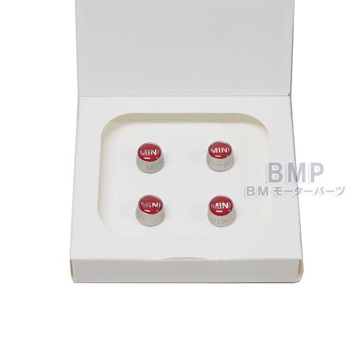 BMW MINI 純正 アクセサリー MINI エア バルブ キャップ タイヤ空気圧モニタリング システム専用 MINIワードマーク レッド ...