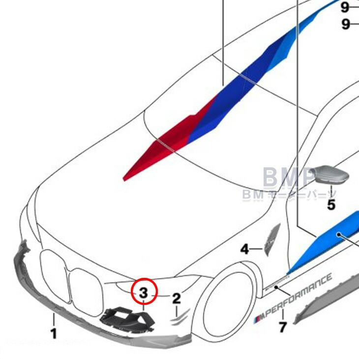 BMW 純正 G80 M3 3シリーズ G82 M4 4シリーズ M Performance カーボン フロント サイド エア インテーク ...