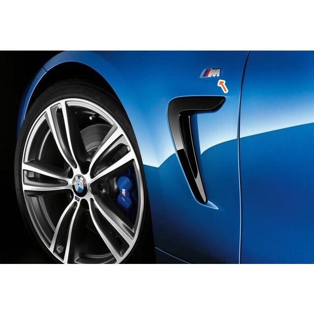 BMW 純正 M Performance M フェンダー エンブレム ピアノ ブラック 2個セット 4.5cm×1.5cm Gross ...