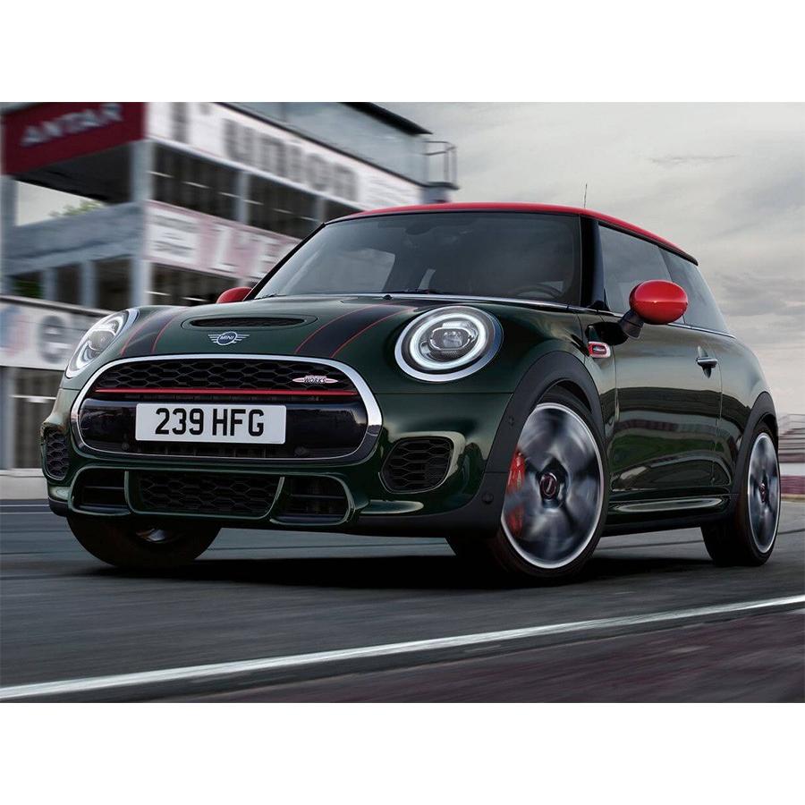 BMW MINI 純正 F55 F56 F57 John Cooper Works ボンネット ストライプ ブラック レッド 左右セット ...