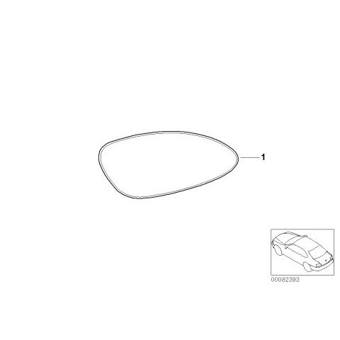 BMW 純正 E46 M3 ミラーレンズ RH 右側 1枚 : BMモーターパーツ - 通販 - Yahoo!ショッピング