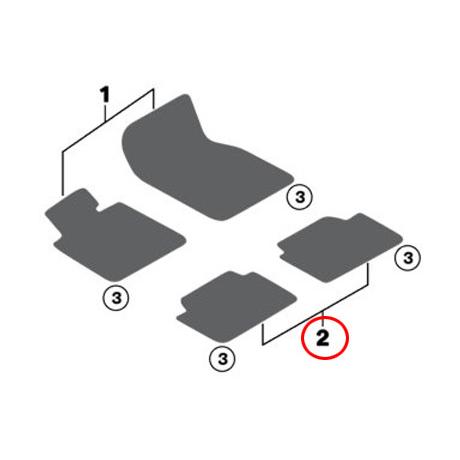 BMW 純正 G12 7シリーズ ロング リヤ用 オールウェザー フロアマット ブラック ラバーマット 51472444038 : ...