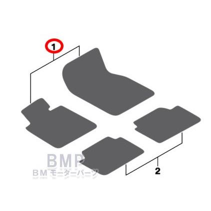 MINI（ミニ） BMW MINI 純正 F55 F65 F56 F66 F57 John Cooper Works フロアマット フロント用 ...