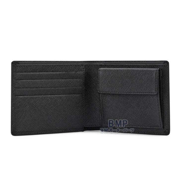 BMW 純正 BMW COLLECTION 2023 二つ折り 財布 ウォレット コインポケット付き ブラック コレクション ...