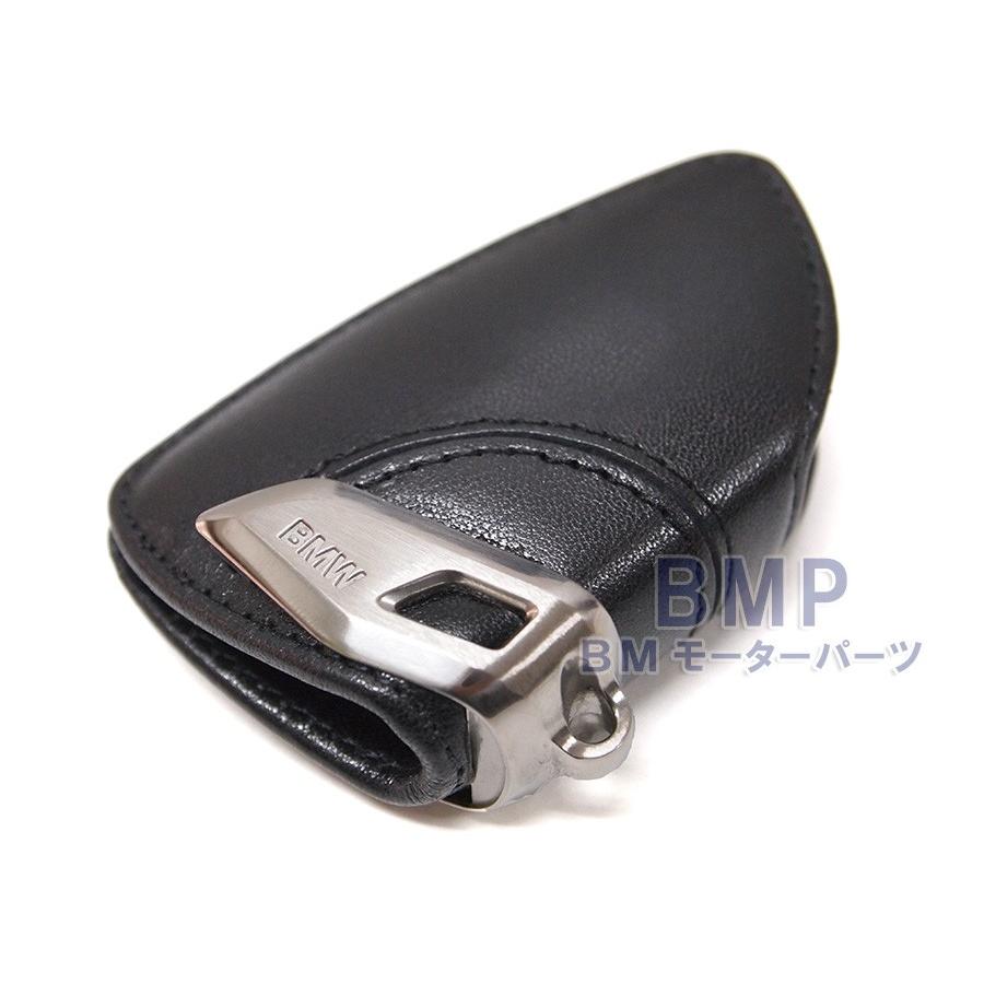 BMW 純正 レザー キーケース ブラック キーホルダー スマートキーケース キーカバー G系 F40 F45 F46 F48 F39 F15 ...