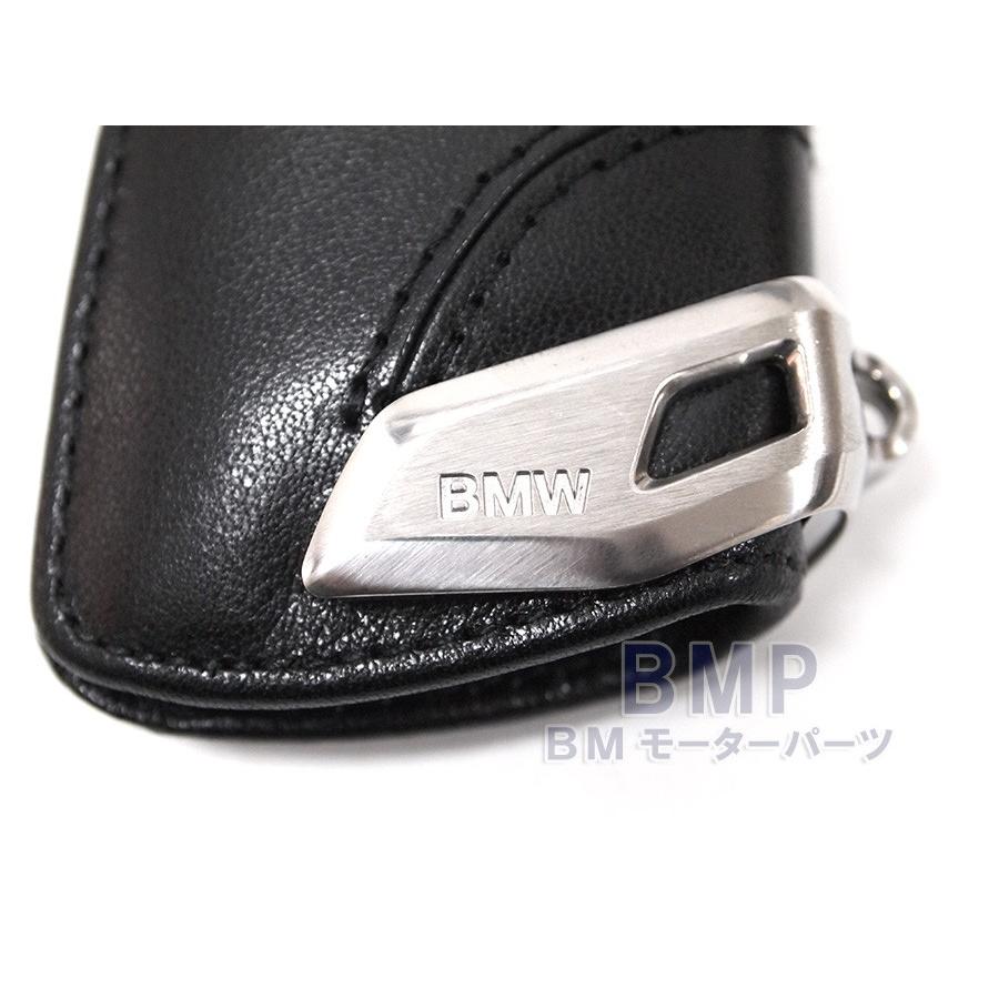 BMW 純正 レザー キーケース ブラック キーホルダー スマートキーケース キーカバー G系 F40 F45 F46 F48 F39 F15 ...