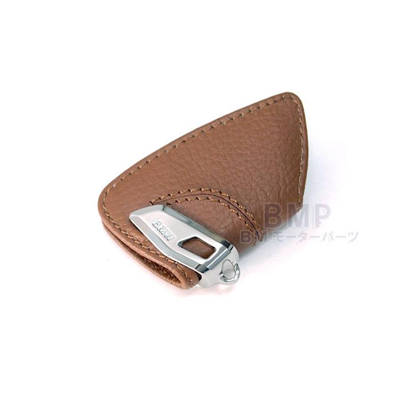 BMW 純正 レザー キーケース サドル ブラウン キーホルダー スマートキーケース キーカバー G系 F40 F45 F46 F48 F39 ...