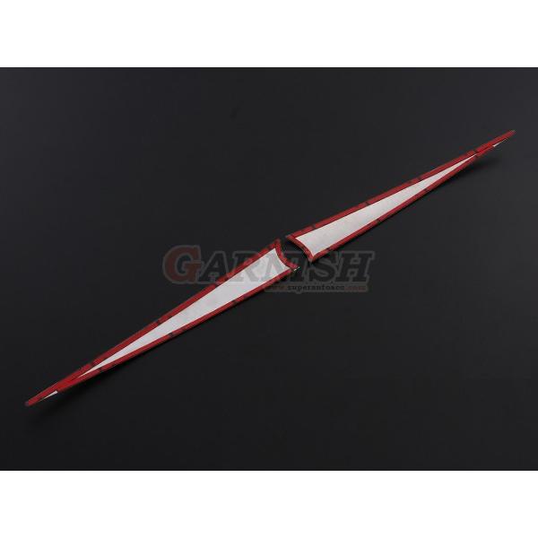 セール トヨタ プリウス 50系 H27.12〜 フロントエンブレムカバー ガーニッシュ ブルー カスタムパーツ 外装 2pcs EX626 ...