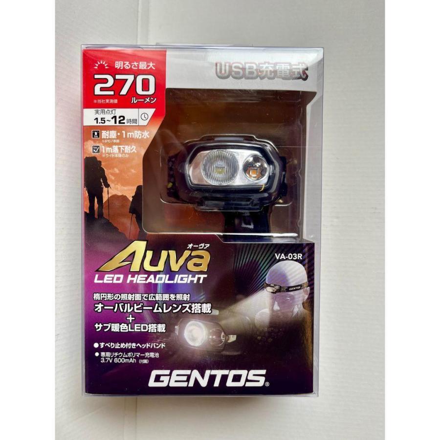 ライト LEDライト ヘッドライト GENTOS(ジェントス) 明るさ270ルーメン USB充電式 1m防水 VA-03R 送料無料 アウトレット商品 : BMX FACTORY SOURCE ...
