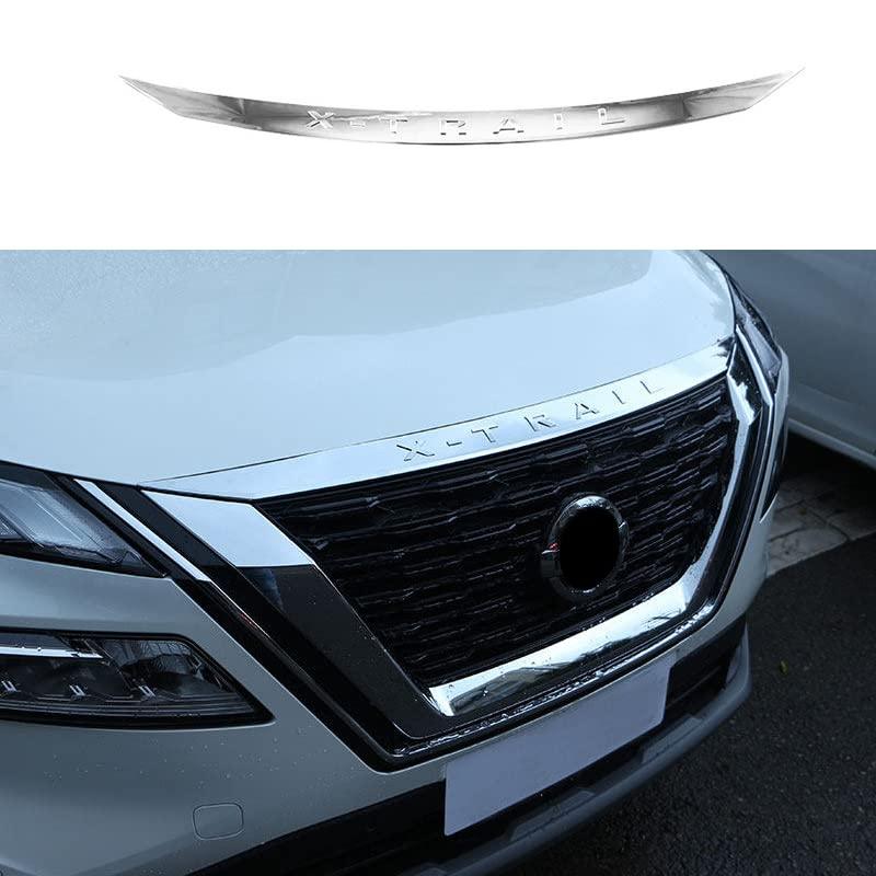 Onami 日産 エクストレイル フロントグリルガーニッシュ フロントバンパー グリルパーツ 外装パーツ X-TRAIL T33/SNT33 ABS製 1P 鏡面仕上メッキ 22X-TR15 ...