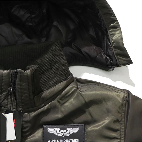 Alpha Industries アルファインダストリーズ【ALPHA INDUSTRIES INC】TA1716 フーデッドリブジャケット アウター メンズ フード フライトジャケット 防寒 ...