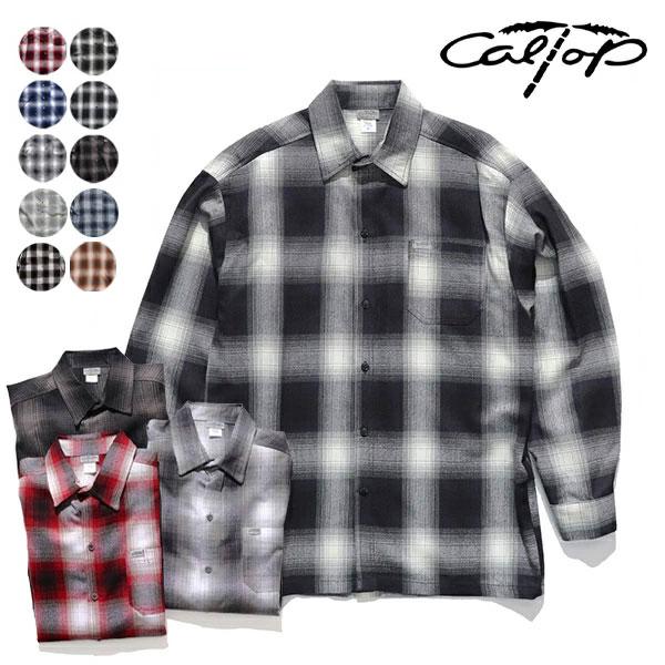 Cal Top（キャルトップ） キャルトップ【CalTop】OMBRE LS SHIRTS オンブレ チェックシャツ シャツ ネルシャツ 長袖 ...