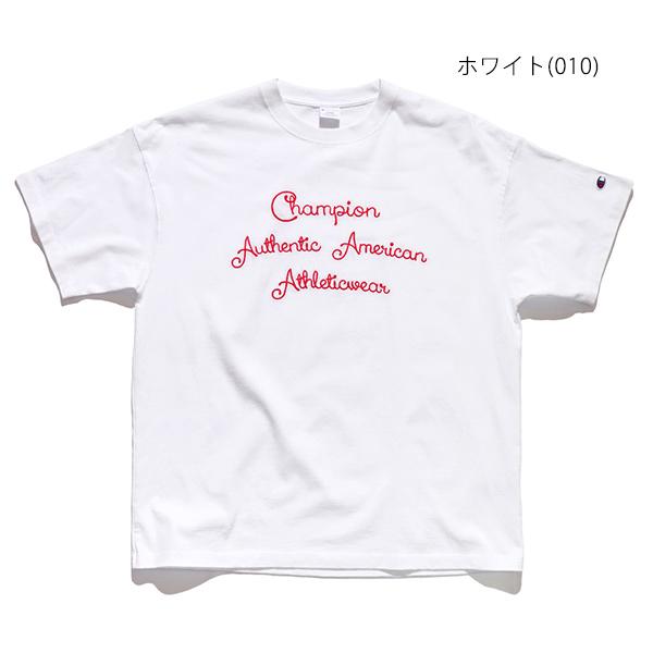 Champion チャンピオン【Champion】C3-B327 ショートスリーブTシャツ 25SS メンズカジュアル 半袖 メンズ レディース トップス コットン チェーン刺繍【ネコポス発送 ...