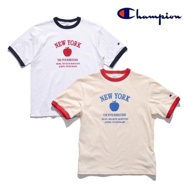 Champion チャンピオン【Champion】C3-B330 ショートスリーブリンガーTシャツ 25SS メンズカジュアル 半袖 メンズ レディース トップス コットン 【ネコポス発送 ...