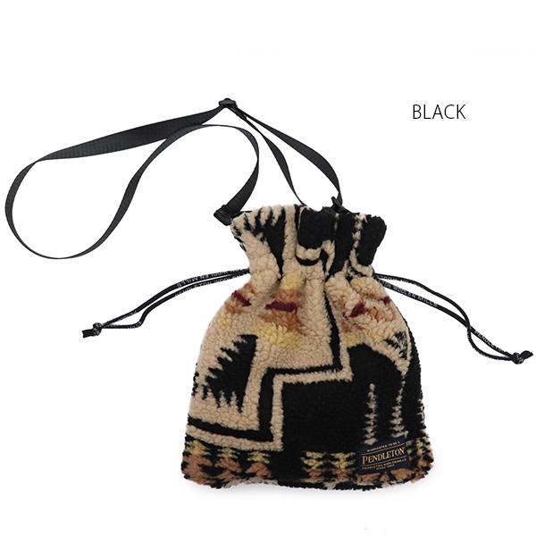 PENDLETON ペンドルトン【PENDLETON】BOA DRAW BAG バッグ ドローバッグ ネイティブ柄 チマヨ柄 ボア もこもこ 巾着バッグ ショルダーバッグ【ネコポス発送無料 ...