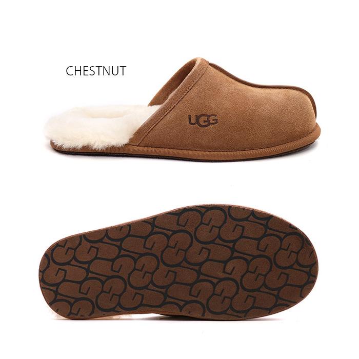 UGG Australia 【UGG/アグ】正規品 メンズ scuff/スカッフ スリッパ ルームシューズ ムートン カジュアル レザー スエード 1101111 ギフト プレゼント ...