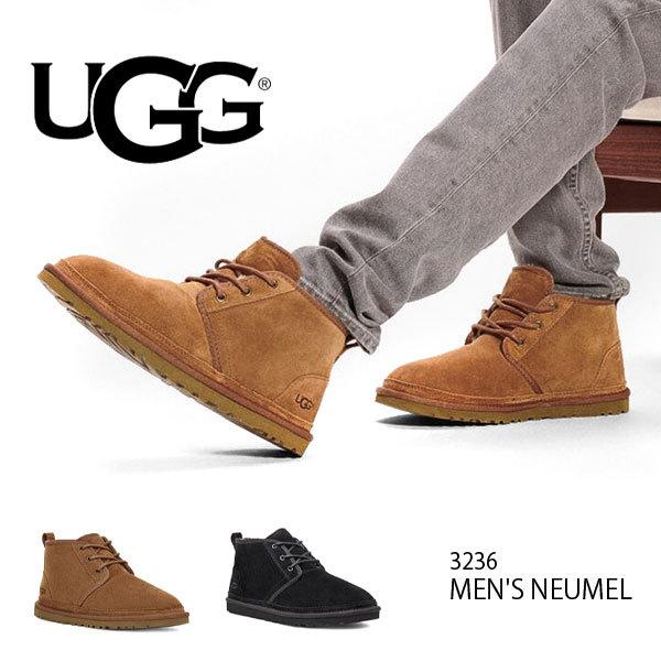 UGG Australia UGG/アグ 正規品 メンズ 3236 NEUMEL ニューメル レースアップ ブーツ シューズ スエード カジュアル ギフト プレゼント ブラック ブラウン ...