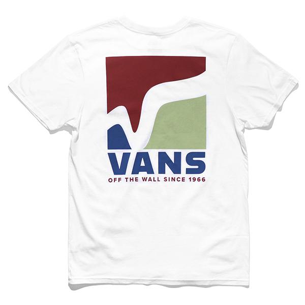 VANS バンズ【VANS】MN SWOOP V S/S TEE メンズ トップス 半袖 Tシャツ ロゴ ホワイト ネイビー【ネコポス発送のみ ...