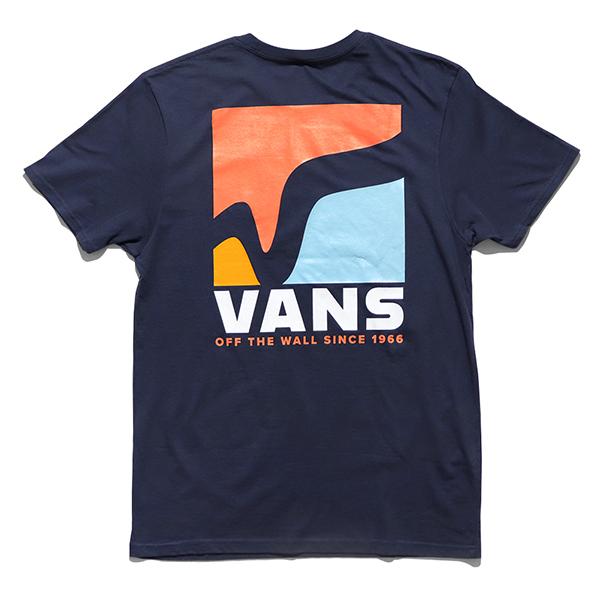 バンズ【VANS】MN SWOOP V S/S TEE メンズ トップス 半袖 Tシャツ ロゴ ホワイト ネイビー【ネコポス発送のみ送料無料 ...