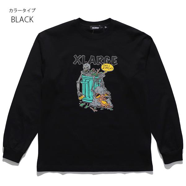 XLARGE エクストララージ【X-LARGE】CHILL & RELAX L/S TEE ロンT 長袖 カットソー メンズ ロゴ ラージ ...