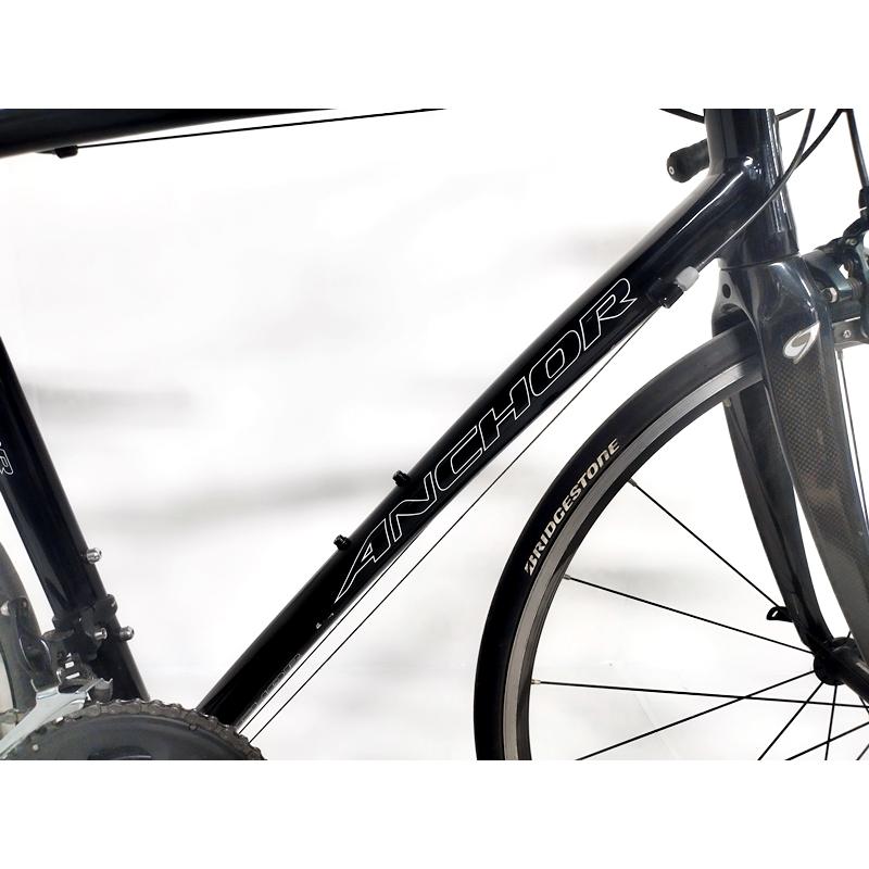 福岡)ブリヂストン BRIDGESTONE アンカー ANCHOR 詳細不明 アルミ ロードバイク 11速 ブラック 現状品 :cpf-220927J01-bi-006400156 ...