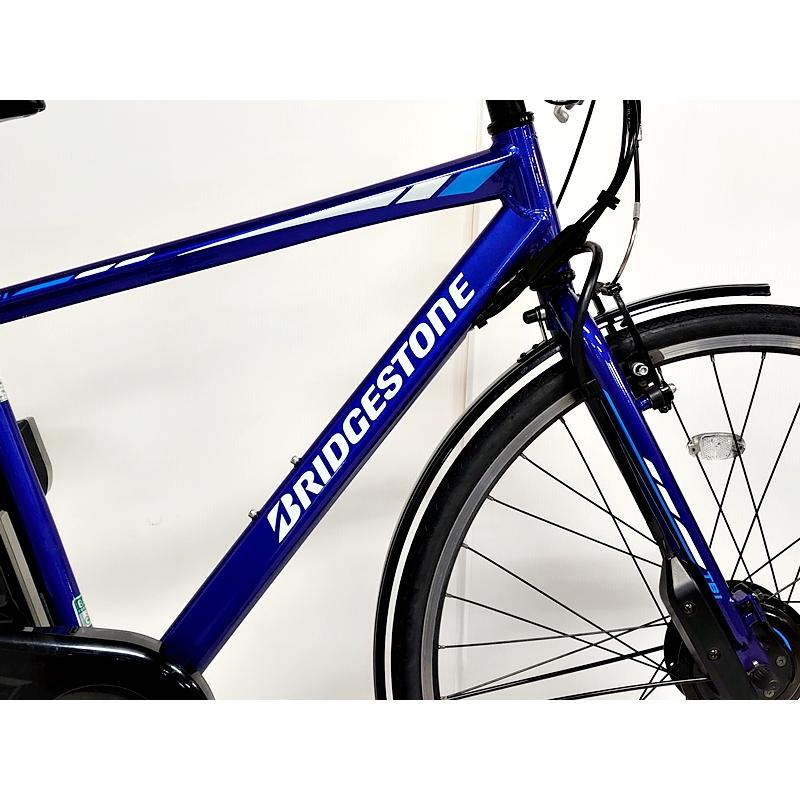 福岡)ブリヂストン BRIDGESTONE TB1e TB7B41 2021年 アルミ 電動アシスト クロスバイク 27インチ 7速 M.Xオーシャンブルー : RECYCLE ...