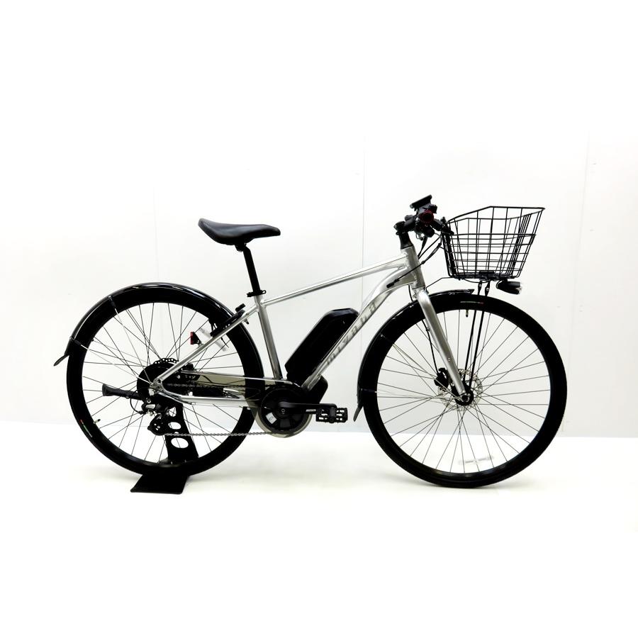 下松)ミヤタ MIYATA EX-CROSS E 2021年モデル アルミ 電動アシスト自転車 バイク 42サイズ 8速 シルバー ...