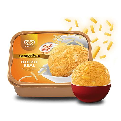 SELECTA QUEZO REAL ICE CREAM 1.3L - 本物のチーズをブレンドしたチーズアイスクリーム : 2055 ...