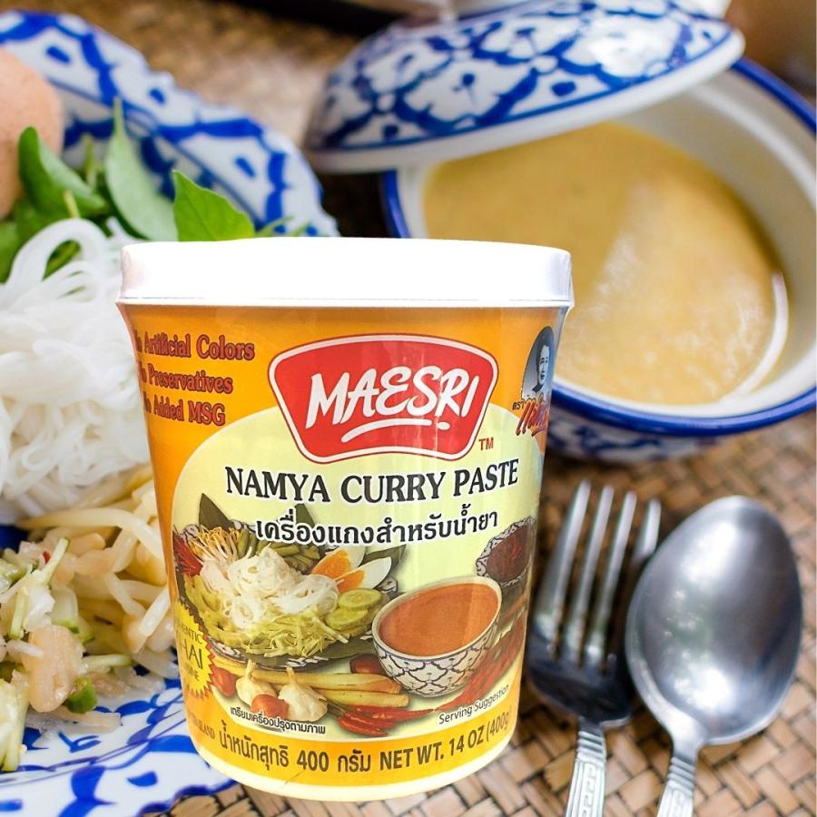 MAESRI ナムヤーカレー ペースト ／Namya curry paste 400g アジア 食品 タイ カレー 料理の素 タイ料理 ...