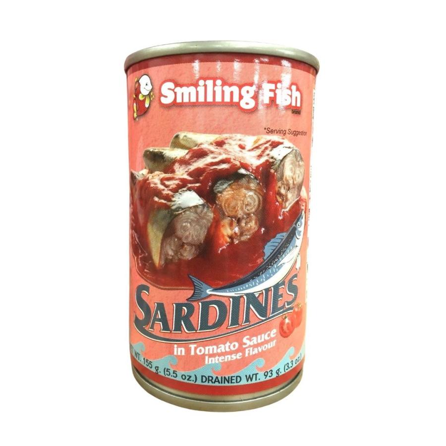 SMILING FISH いわしのトマトソース煮155g SARDINES IN TOMATO SAUCE アジア食品(タイ) 缶詰 魚 ...