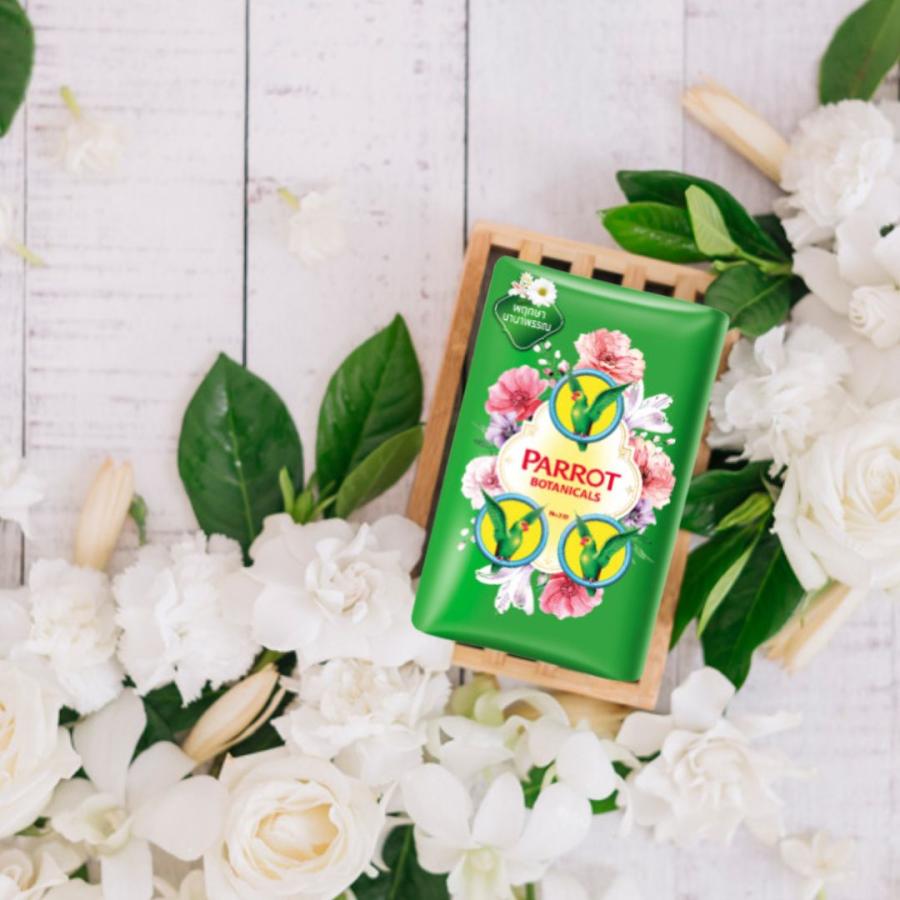 PARROT 3点セット パロットボタニカルグリーン石鹸 55g タイ石鹸 香りの石鹸 ハーブ ボディケア せっけん コスメ 日用品 バス タイ ボタニカル : parrot55 ...