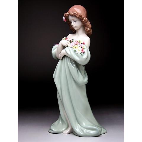 リヤドロ（Lladro リアドロ 陶器人形 置物） 花と少女 お花をまとって#ldr-6346 : ボンドストリート - 通販 - Yahoo!ショッピング