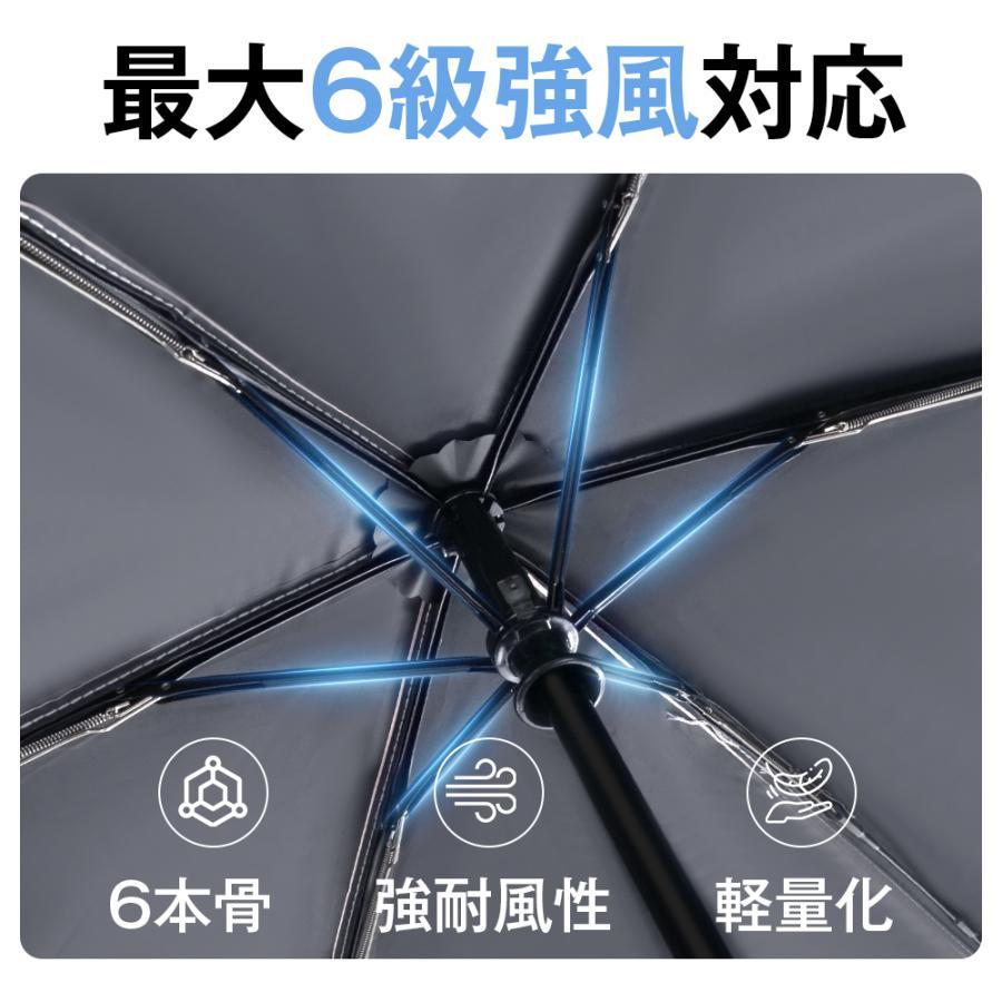 VeraVera 日傘 -19°C冷却 酸化チタンRadi-Cool素材 雨傘 晴雨傘 6本骨 完全遮光 晴雨兼用 男女兼用 210g超軽量 折り畳み傘 UVカット 自動開閉 強風対応 UV ...