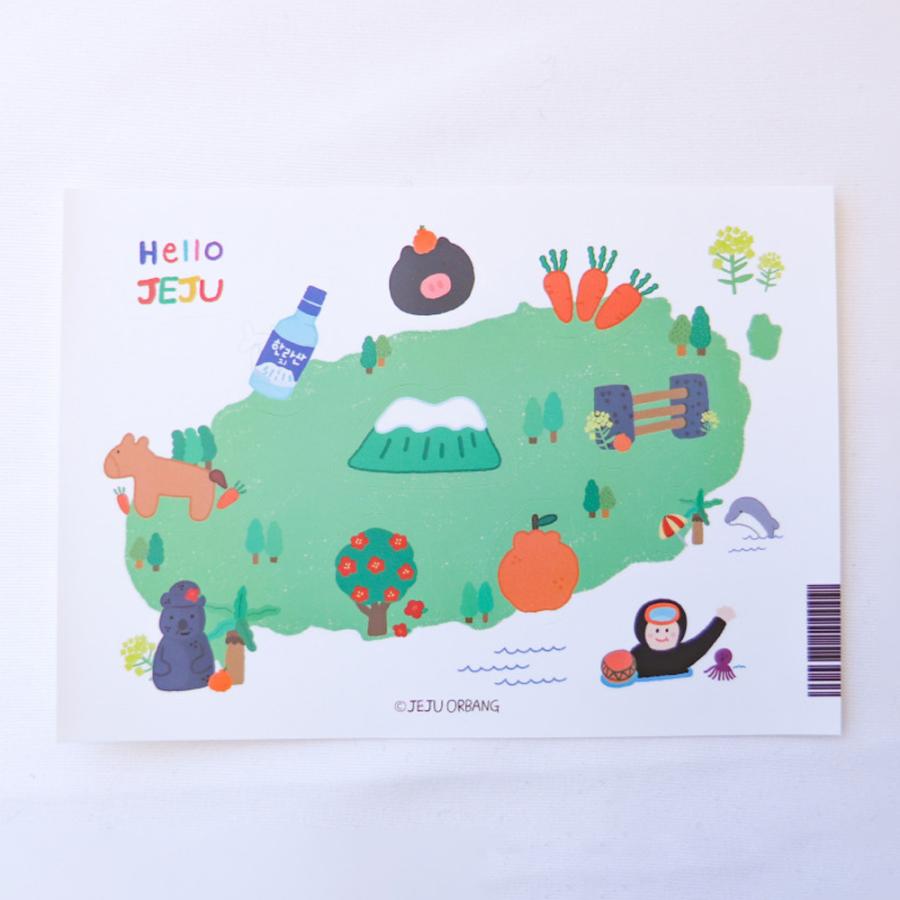 【JEJU アンニョン済州ステッカー】STICKER 韓国 済州道 済州島 お土産 記念品 : インテリア雑貨店-i.n shop - 通販 ...