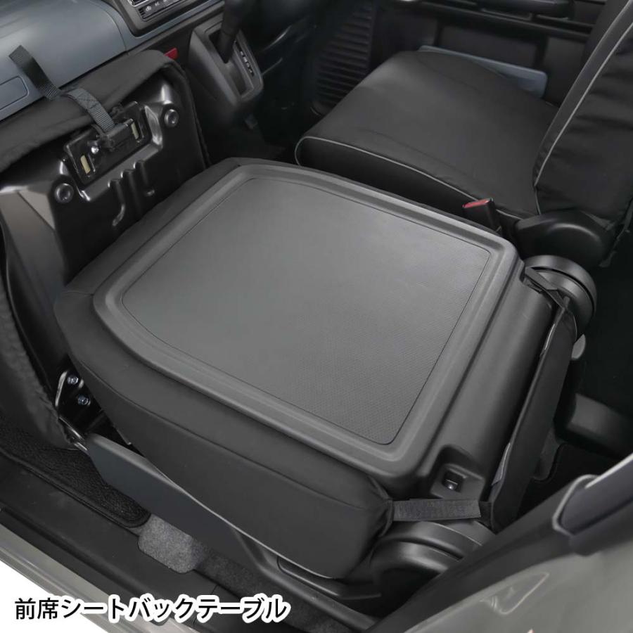 シートカバー スズキ 軽自動車 スペーシアベース 専用 MK33V R4.8- 車 1台分 セット 撥水加工 布製 カーシートカバー ブラック M4-94 4475-29BK :447529 ...
