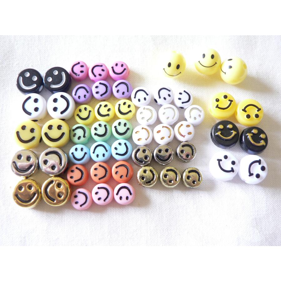 ビーズ スマイル 55個 mix #4643 : ブーブーハウス Yahoo!店 - 通販 - Yahoo!ショッピング
