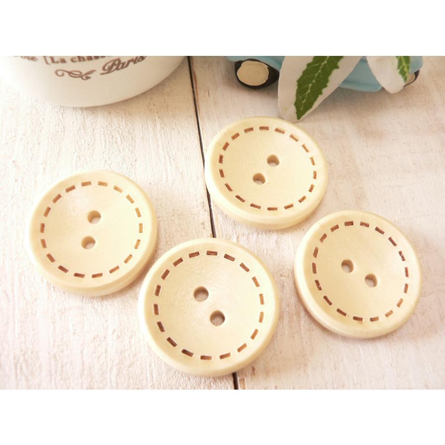 ボタン 木のボタン 25mm ウッド 手芸 4 個 #1332 : btn-1332 : ブーブーハウス Yahoo!店 - 通販 - Yahoo!ショッピング