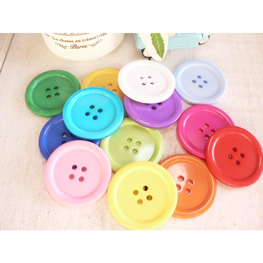 ボタン 30mm カラフル シンプル アソート 手芸 5個 #1445 : ブーブーハウス Yahoo!店 - 通販 - Yahoo!ショッピング
