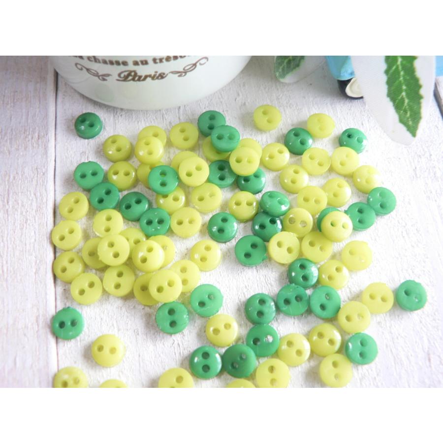 ボタン 6mm 超ミニミニ シンプル グリーンミックス 手芸 100個 #564 :btn-564:ブーブーハウス Yahoo!店 - 通販 - Yahoo!ショッピング