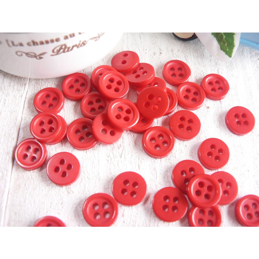 ボタン 9mm 赤 シンプル カラフル 手芸 100個 #591 : btn-591 : ブーブーハウス Yahoo!店 - 通販 - Yahoo!ショッピング