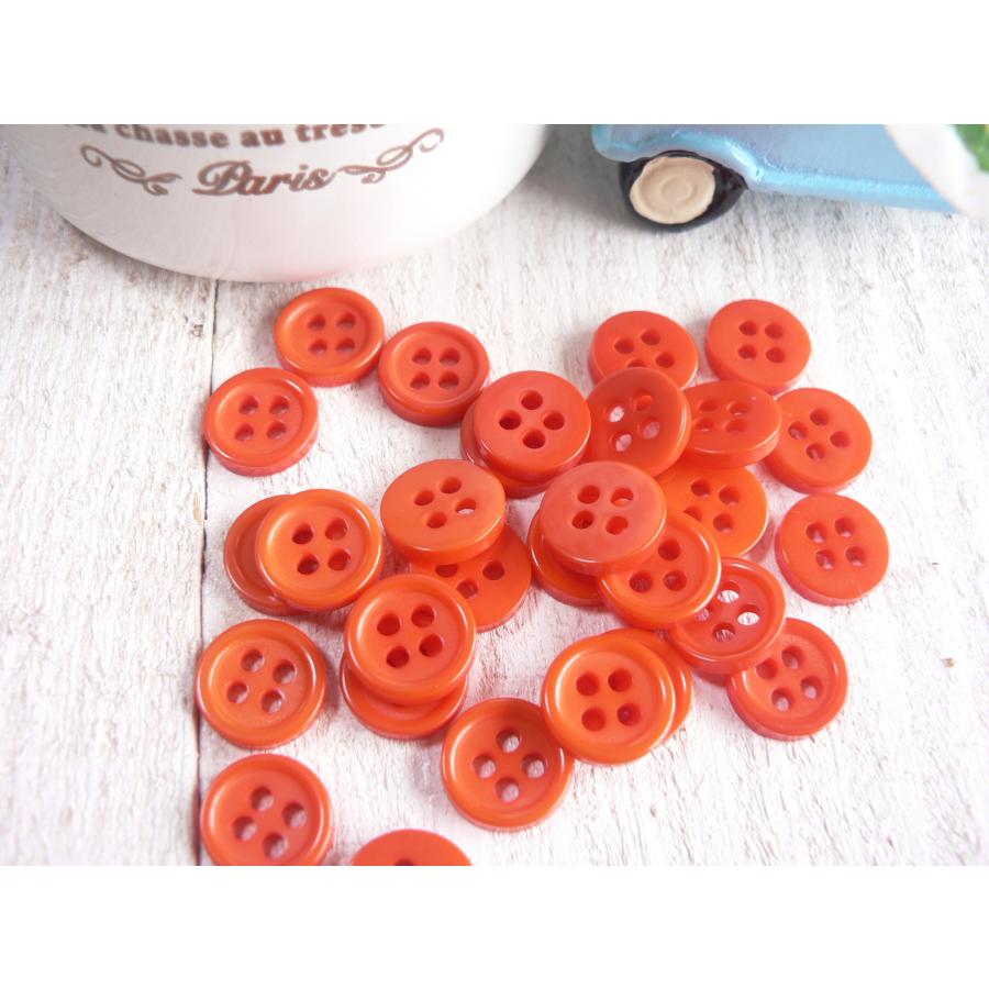 ボタン 9mm 朱色 シンプル カラフル 手芸 100個 #592 : ブーブーハウス Yahoo!店 - 通販 - Yahoo!ショッピング
