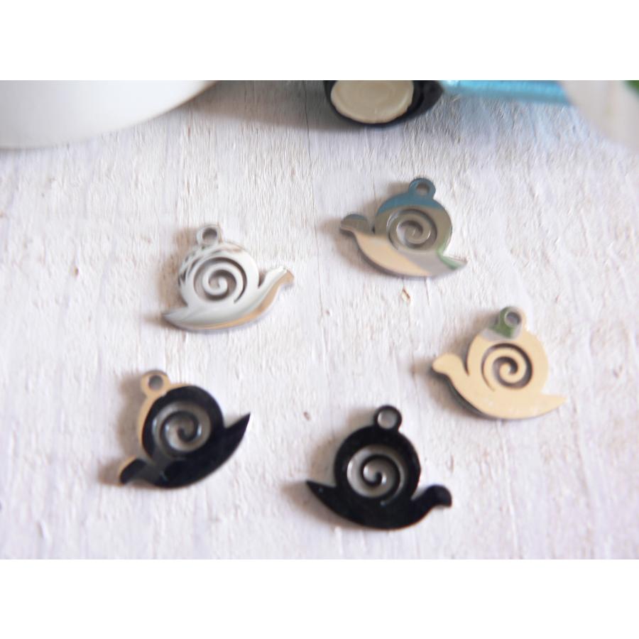 チャーム かたつむり カタツムリ 銀 5個( #3989) ペンダントヘッド ファスナートップ ハンドメイド 材料 : ブーブーハウス Yahoo!店 - 通販 - Yahoo!ショッピング