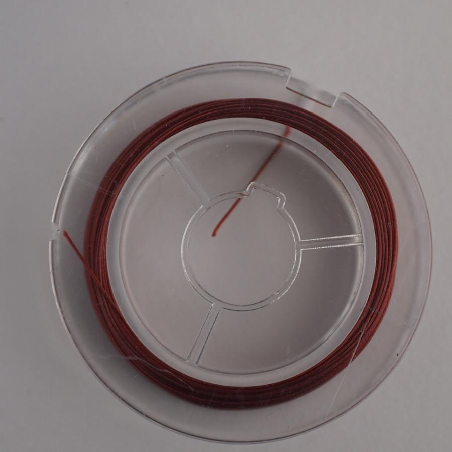 ナイロンコートワイヤー 赤茶色 0.38mm×10m ＃co-m13 : ブーブーハウス Yahoo!店 - 通販 - Yahoo!ショッピング