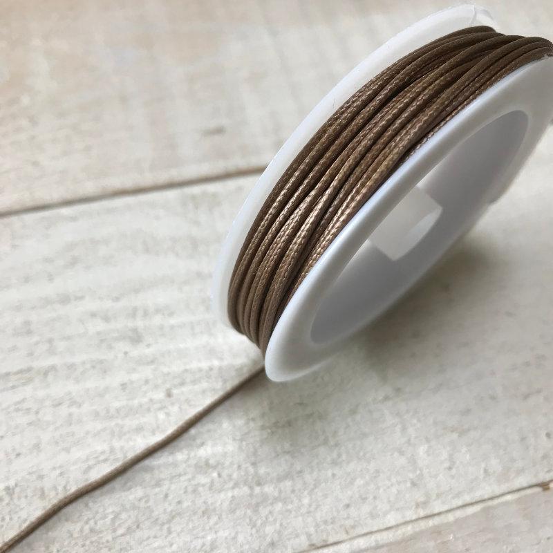 編組ポリエステルワックスコード キャメル 1mm×9m ＃co-p22 : ブーブーハウス Yahoo!店 - 通販 - Yahoo!ショッピング