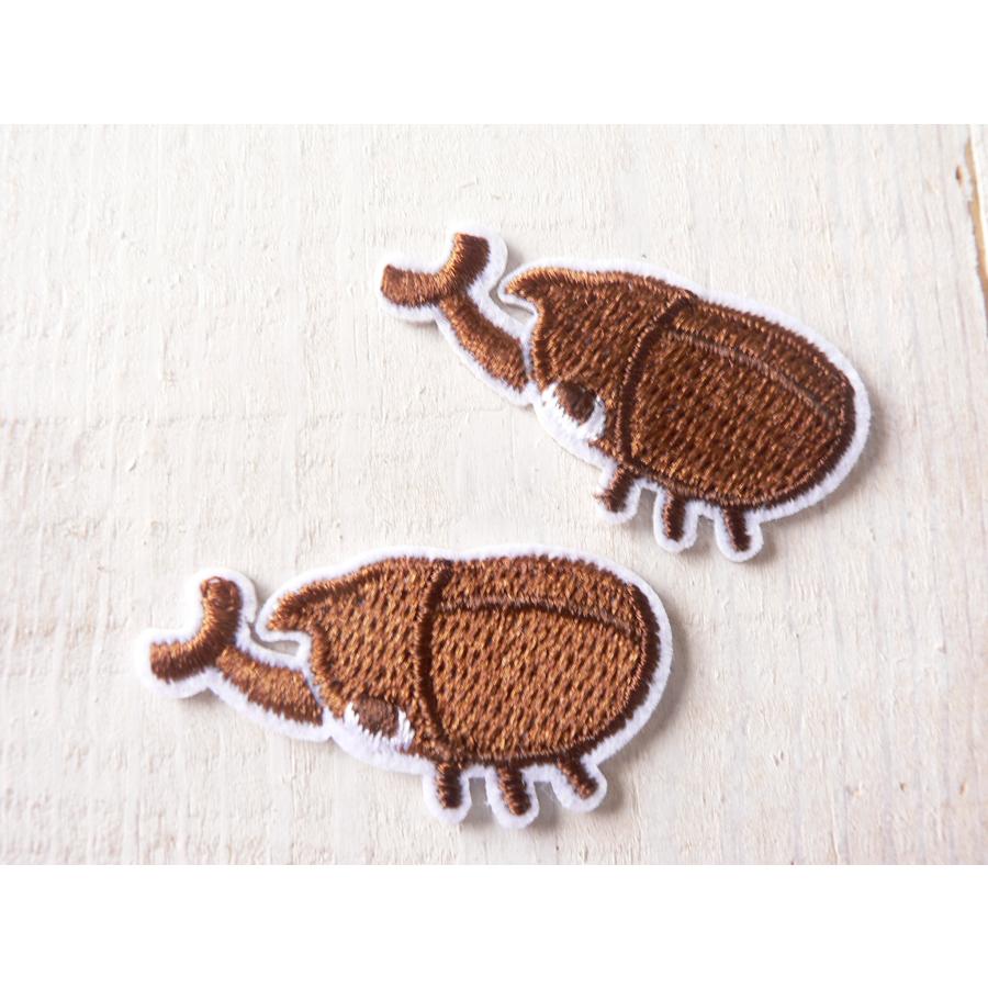 ワッペン カブト虫 カブトムシ ミニアイロンワッペン アップリケ 2枚セット #1636 : ブーブーハウス Yahoo!店 - 通販 - Yahoo!ショッピング